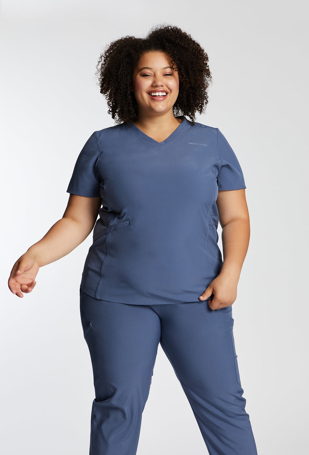 Emeline Zippered Pocket Scrub Top – Noel Asmar Uniforms