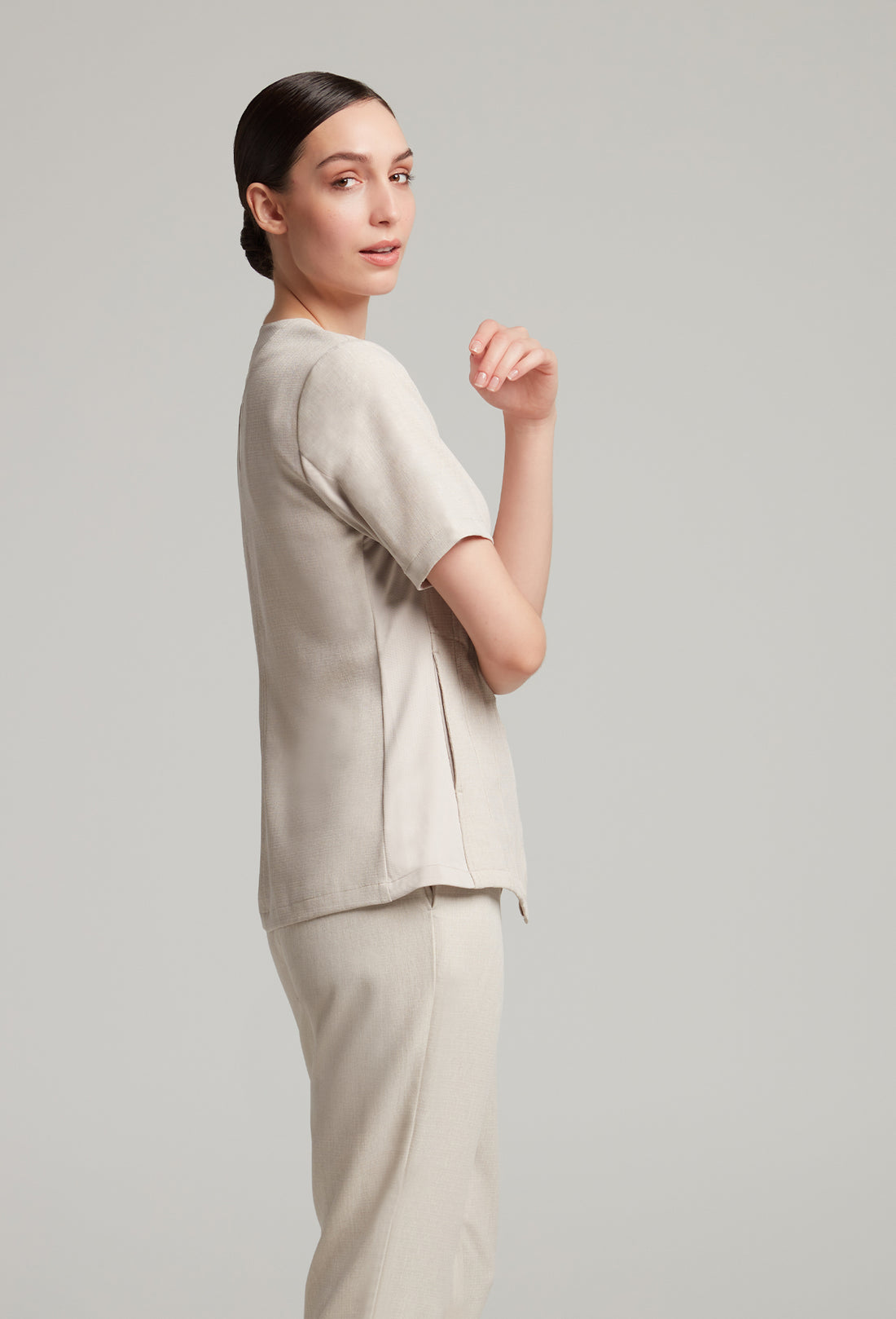 Faux Linen Valencia Tunic – Noel Asmar Uniforms