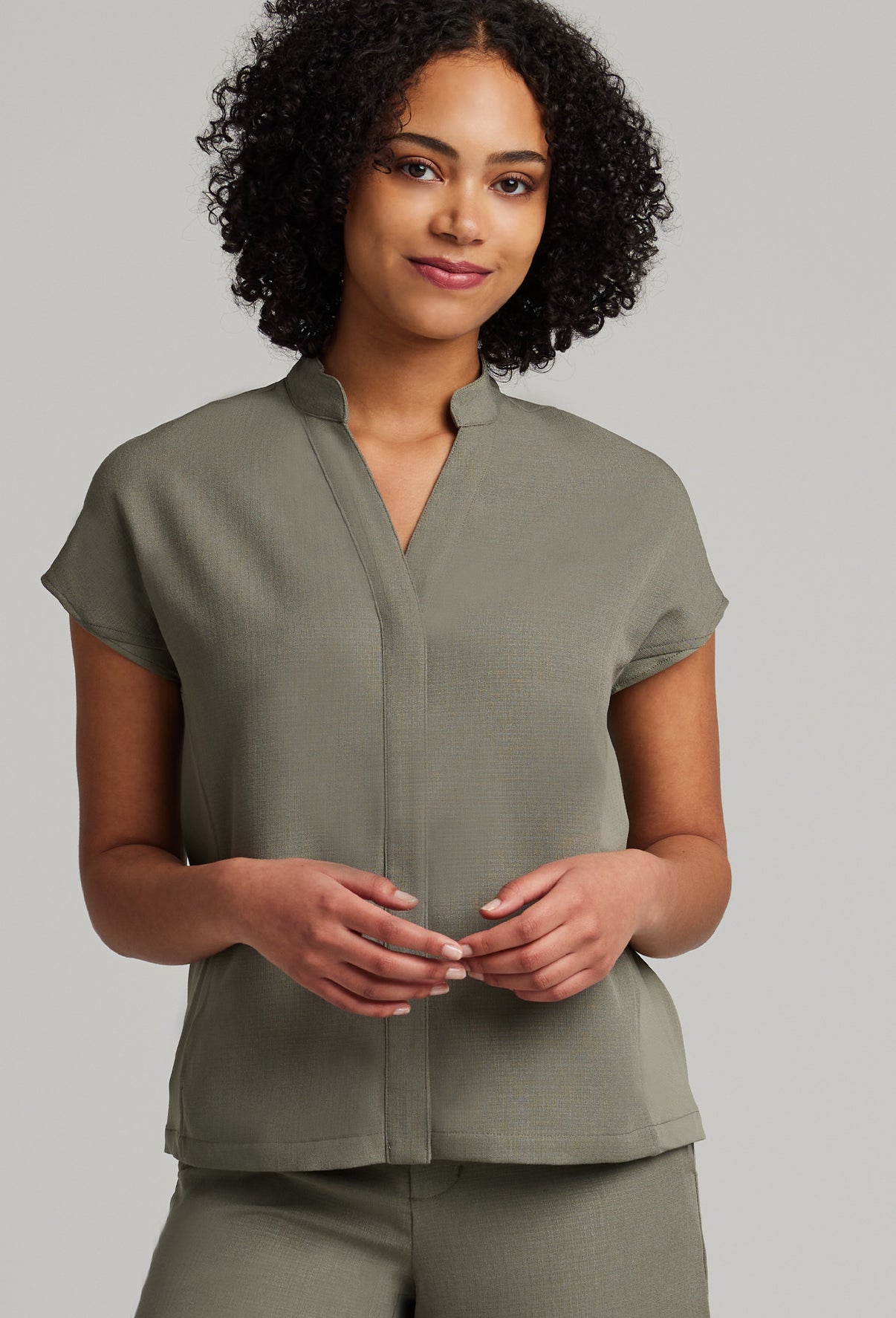 Faux Linen Mila Tunic – Noel Asmar Uniforms
