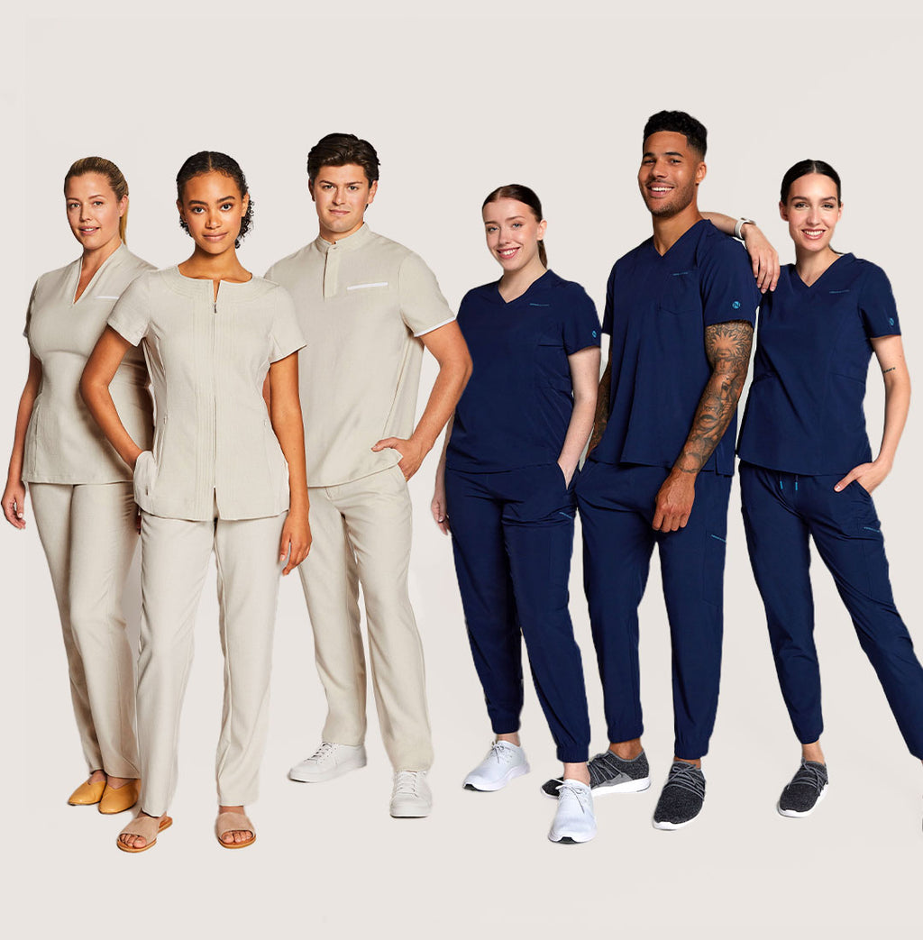 Spa, Wellness & Healthcare Team Uniform Orders – Noel Asmar Uniforms