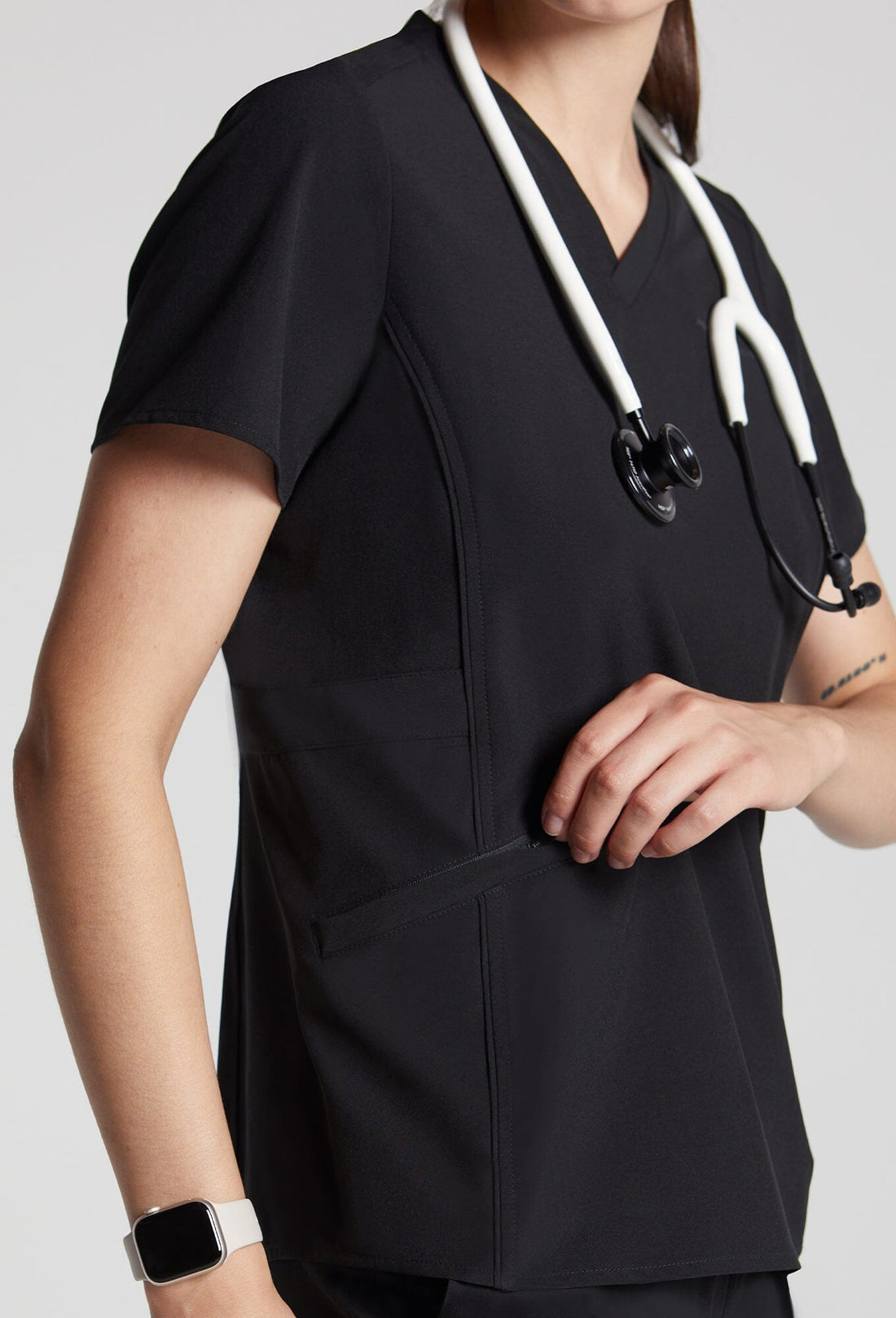 Emeline Zippered Pocket Scrub Top – Noel Asmar Uniforms